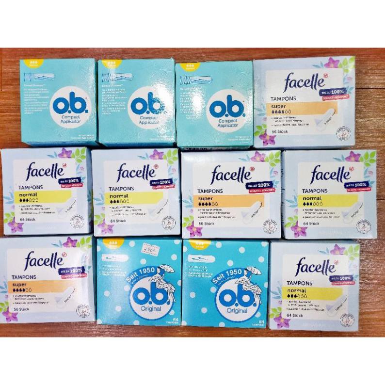 German Tampon Facelle 64 Pieces (thick and regular) | Shopee Malaysia