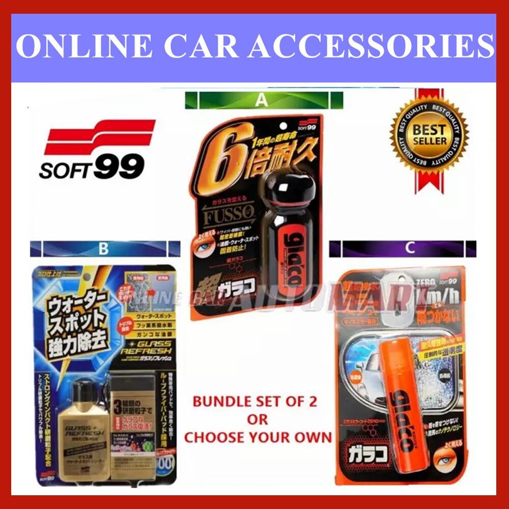 (Free Gift) Soft 99 bundle Ultra Glaco / Mirror Coat Zero / Glass ...