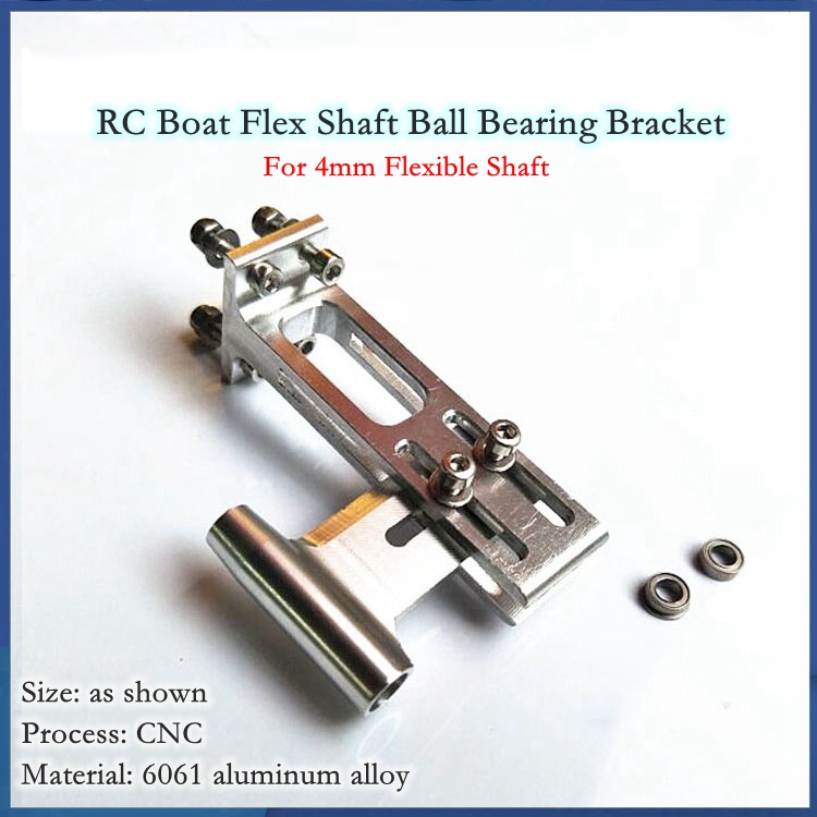 RC Boat Flex Shaft Ball Bearing Bracket 4mm Flexible Cable Holder ...