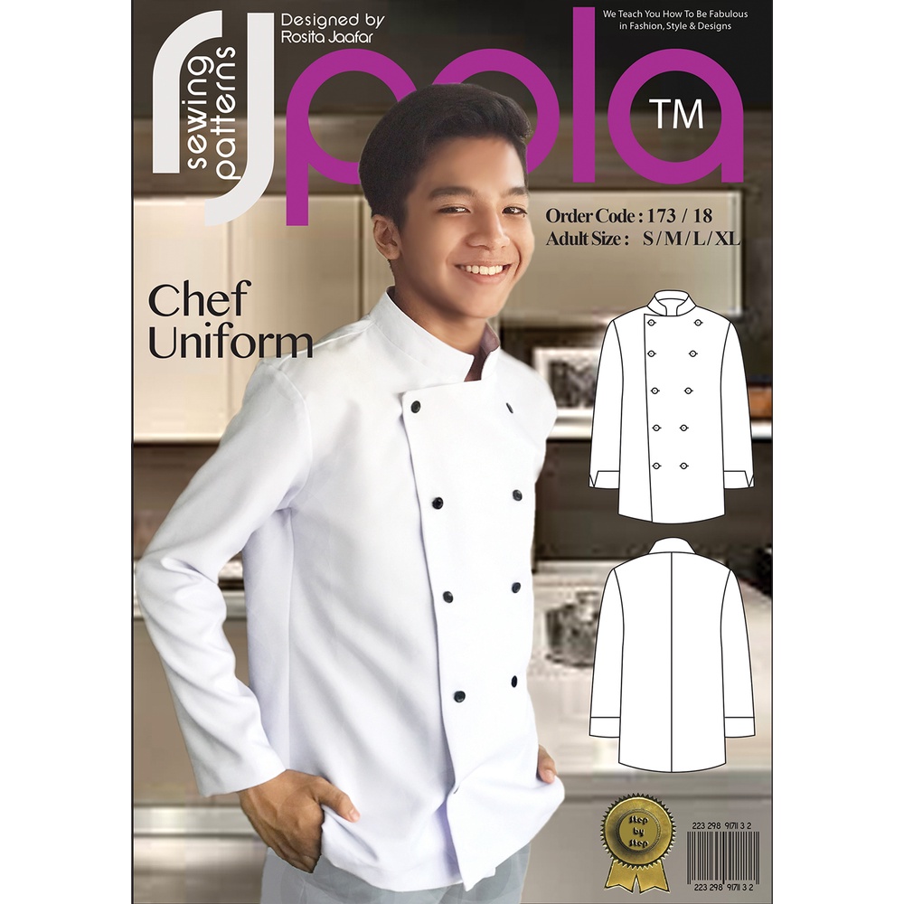 POLA PAKAIAN CHEF UNIFORM 173 RJPOLA ROSITA JAAFAR | Shopee Malaysia