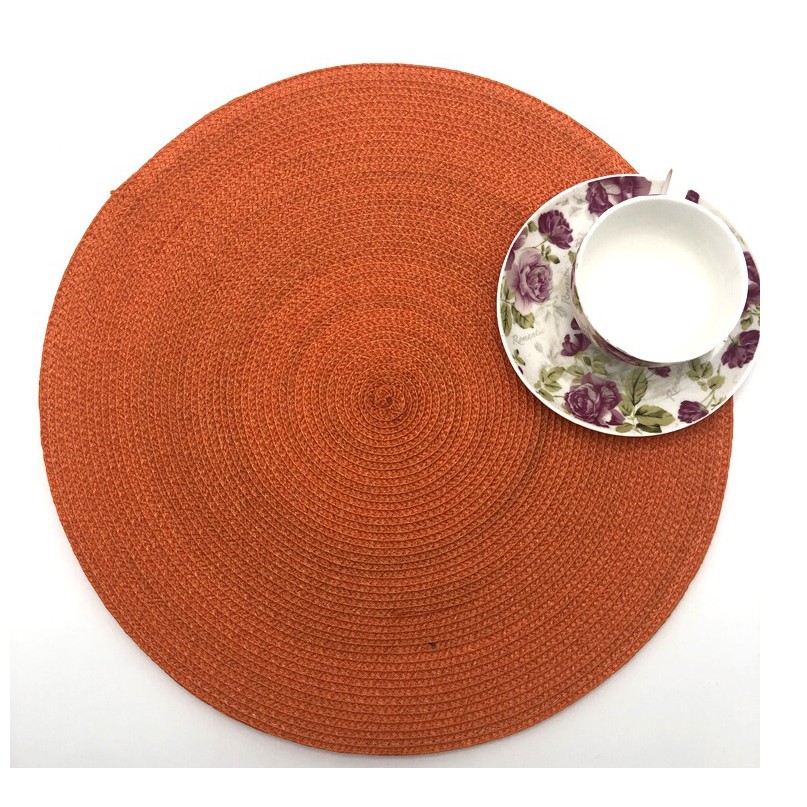 {M'SIA READYSTOCK} Natural Straw Round Table Mat Alas Meja Tikar Bulat ...