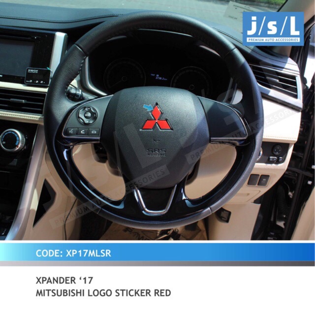 MERAH Mitsubishi XPANDER STIUR RED STICKER / LOGO STICKER | Shopee Malaysia
