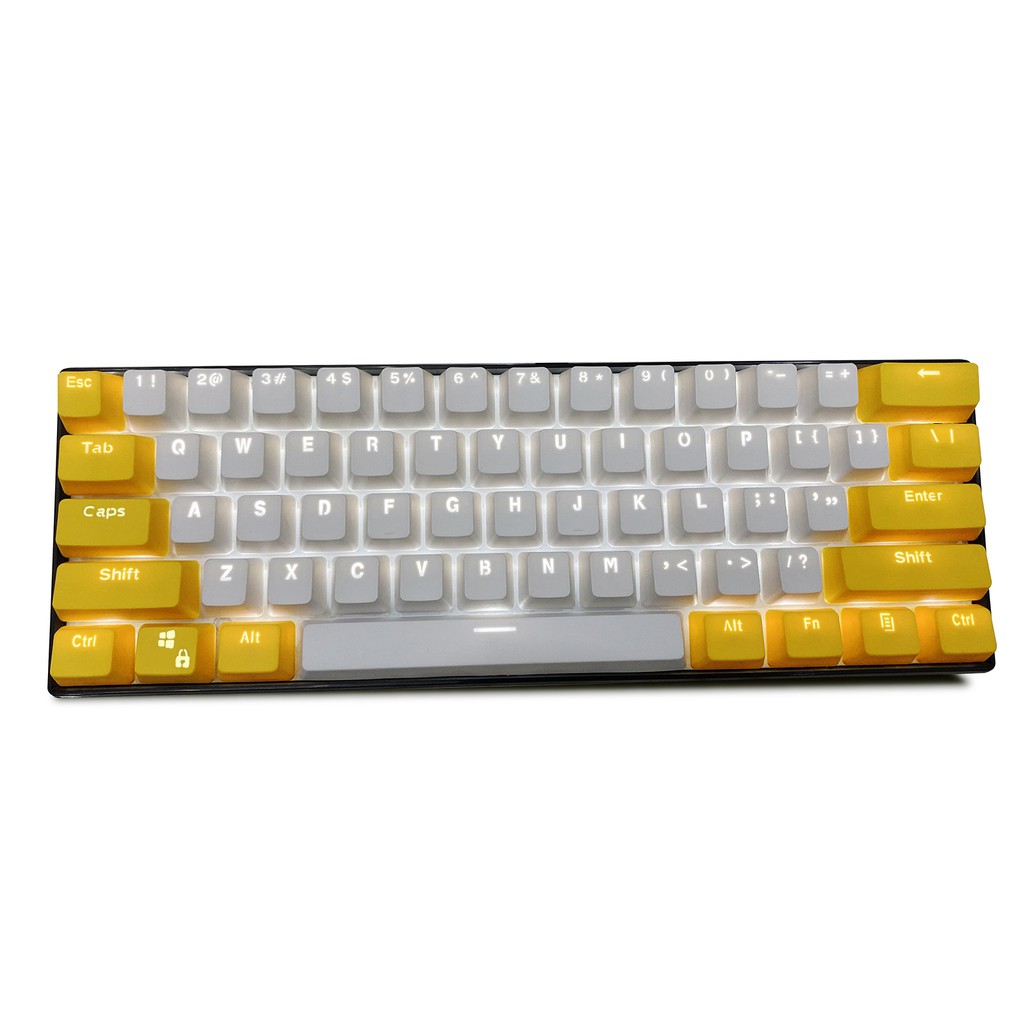 RK 61 Keycaps PBT Material OEM profile Backlit Two-Color Mechanical ...