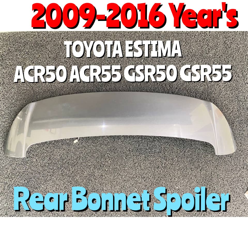 🇯🇵🇯🇵 Toyota Estima ACR50 GSR50 Rear Bonnet Spoiler With Lamp ( 2009-2016 Year's ) / Spoiler ...