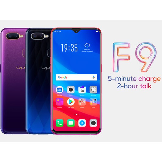 OPPO F9 2GB RAM/16GB ROM 4G LTE 5INCH FULL HD DISPLAY (IMPORT SET ...