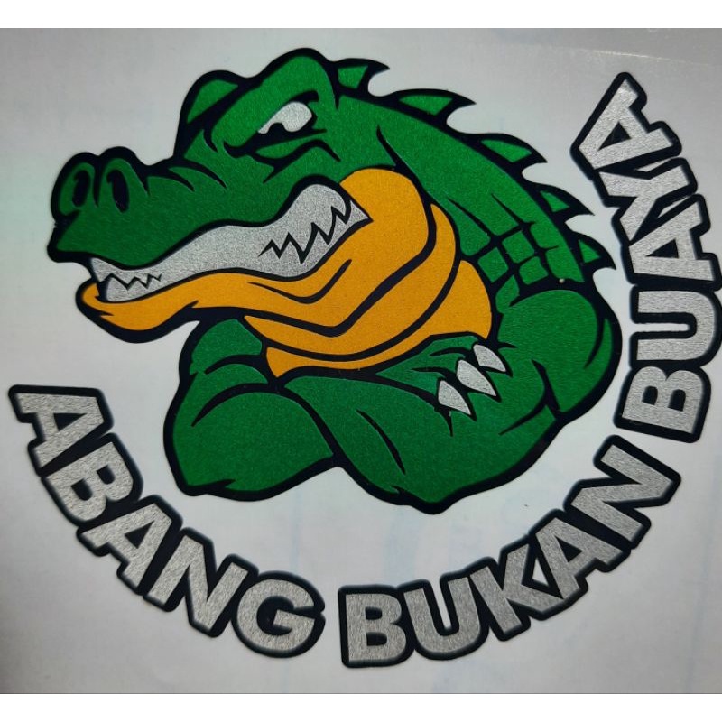 Sticker abang bukan buaya / cutting sticker pantul cahaya | Shopee Malaysia