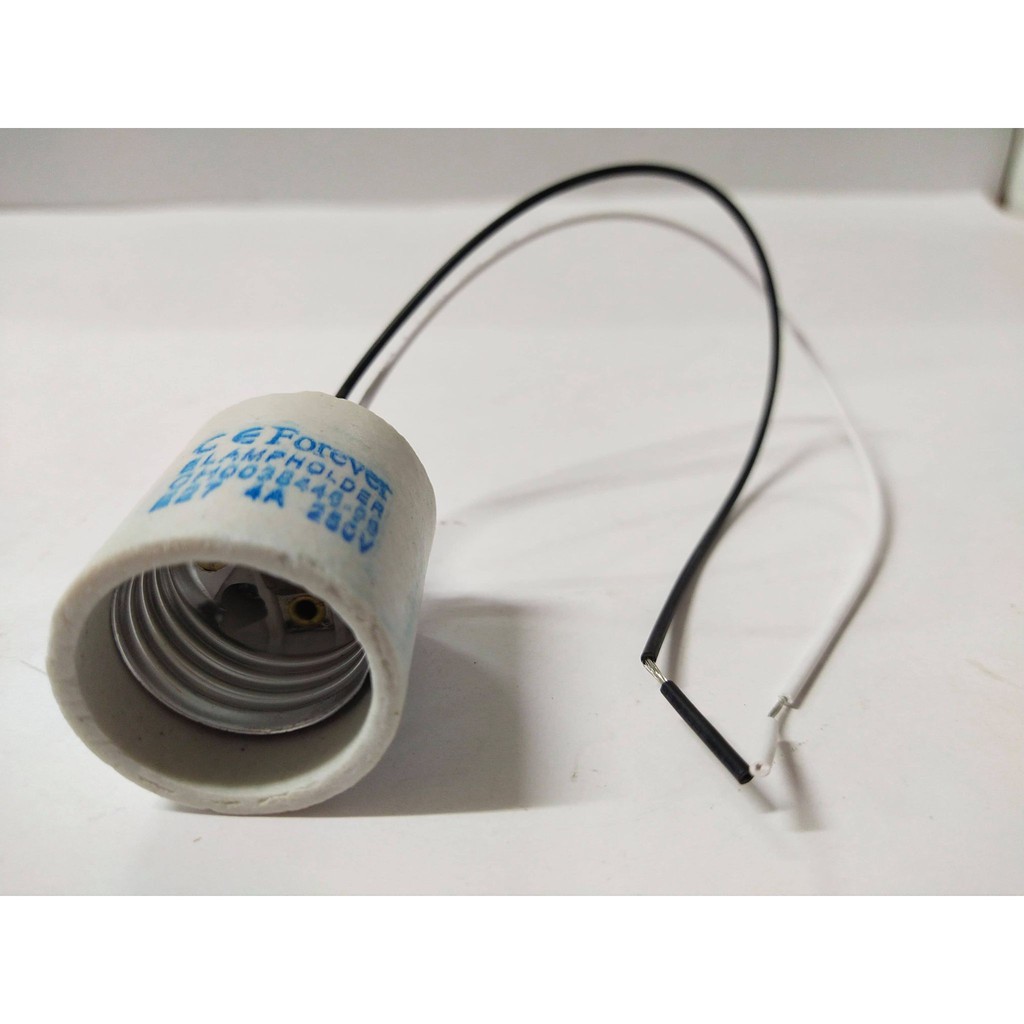 offer~ LAMP LIGHT BULB HOLDER INSTALLING CERAMIC E27 SOCKET WITH WIRE ...