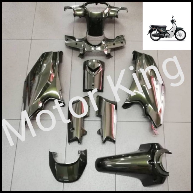 Cover Set Honda Ex5 Dream 110 (Carburetor) 100% Original Boon Siew Honda (Dark Green) | Shopee ...