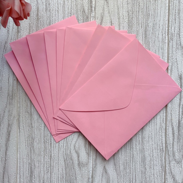 Ready Stock! A6 Pink Envelope (10pcs) | Shopee Malaysia