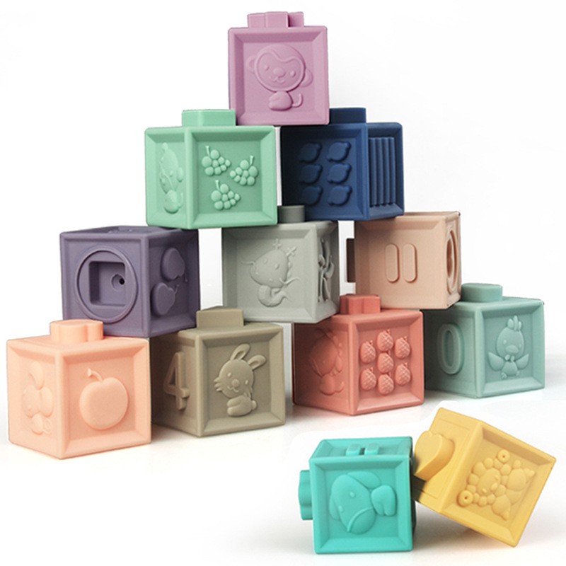 Baby Soft Blocks for Babies Teething Toys Kids Building Blocks ...