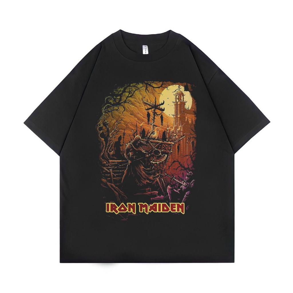 Psycho Crucify "Iron Maiden" Oversized T-Shirt | Black | Oversize T ...
