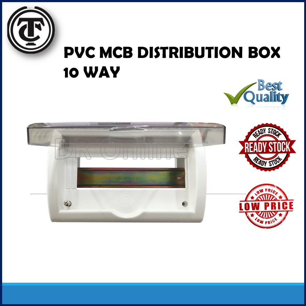 TC MCB PVC DB Box / MCB Distribution Box , 10 Way, PVC | Shopee Malaysia