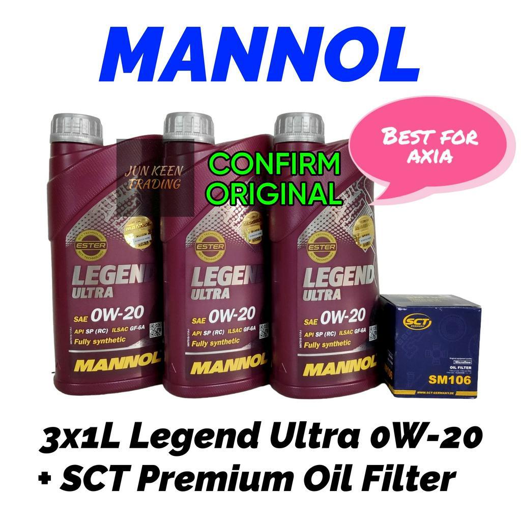 3L MANNOL 7918 Legend Ultra 0W-20 Fully Synthetic Engine Oil + SCT ...