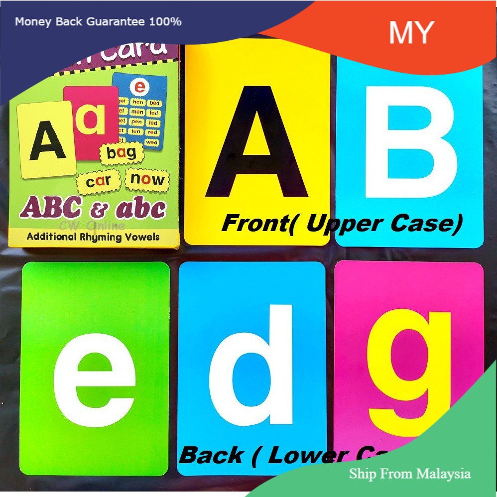 Early Learning Flash Card ABC Alphabet Number Animals Fruit Jawi Suku ...