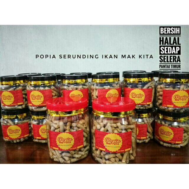 MAK KITA Popia Gulung Serunding Ikan Homemade Sedap Banyak Ikan Lemak ...
