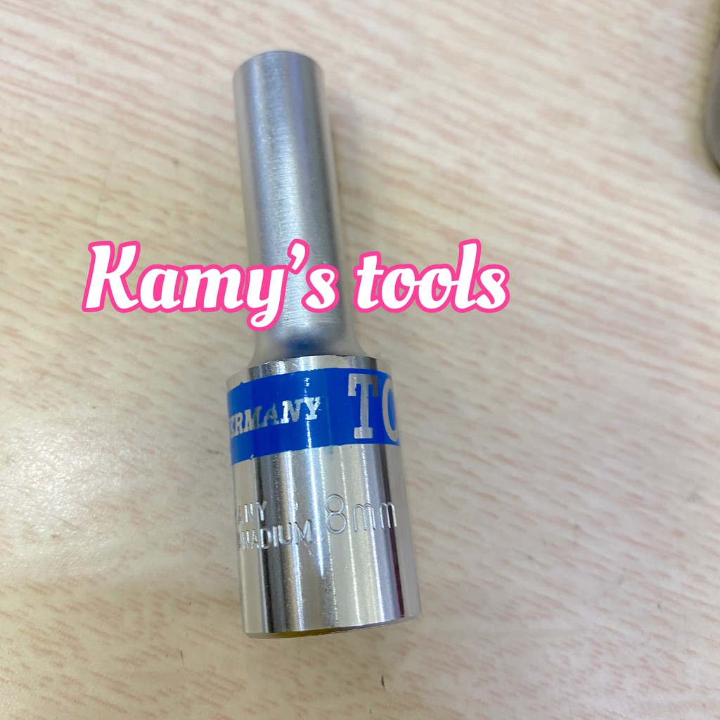 TOP long socket head with 1/2 hole" 8mm (long socket head, long socket ...