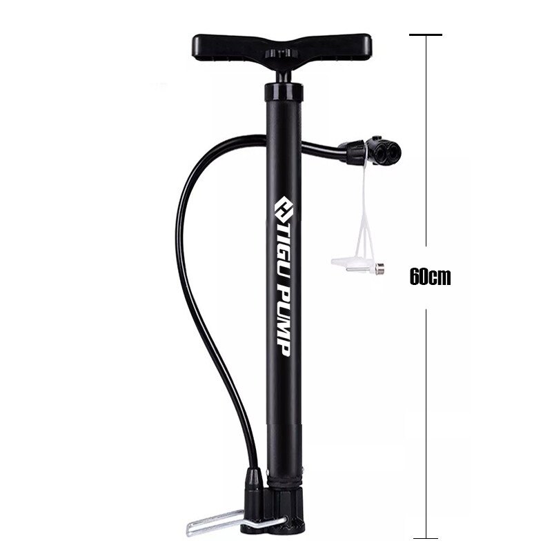 TIGU High Pressure Bicycle Pump With Gauge 160 PSI Air Pump for Bike/Motorcycle/MTB/Car Pam ...