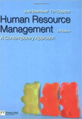 Human Resource Management: A Contemporary Approach 5th edition by Julie ...