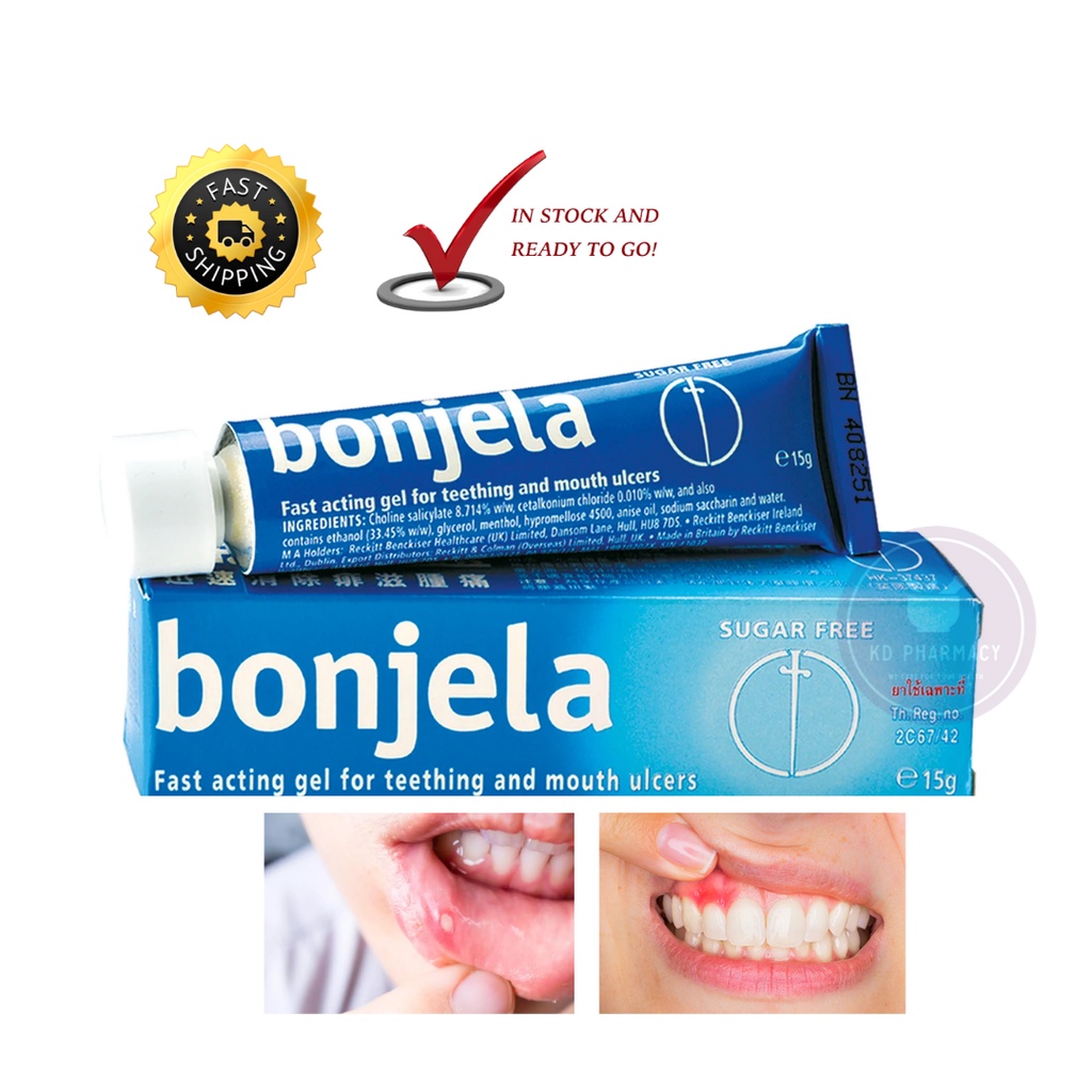 Bonjela Gel 15g (For Teething and Mouth Ulcer) / Ulcer fast relief ...