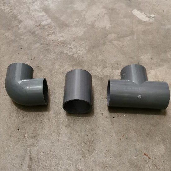 PVC Fittings SWV Elbow Tee Socket 1-1/4" (DN32mm) | Shopee Malaysia