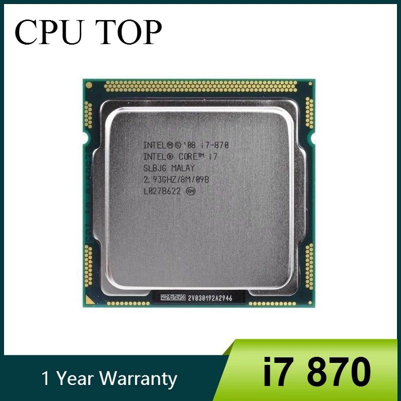 Original lntel Processor i7 870 Quad Core 2.93GHz TDP 95W LGA 1156 8MB ...