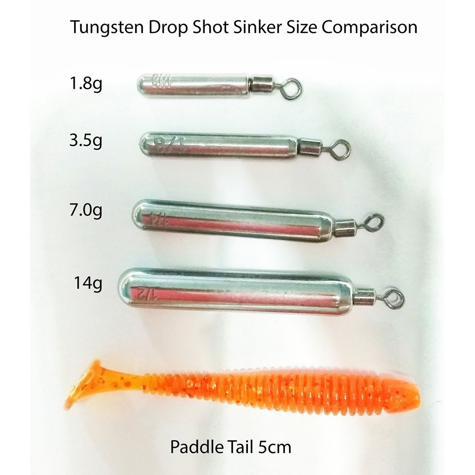 Tungsten Sinker Batu Ladung Fishing Weight Casting Style For Free Rig ...