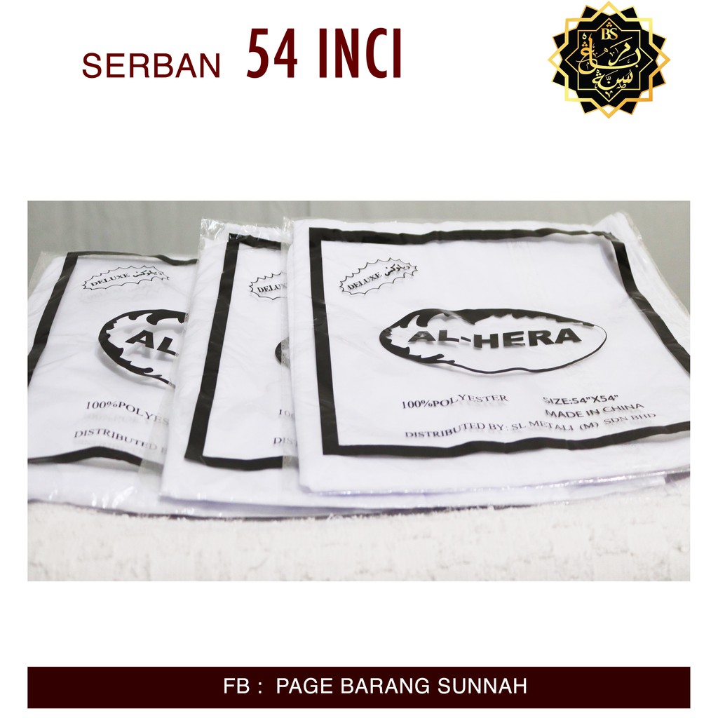 Kain SERBAN 54 INCI- PUTIH (AL HERA) | Shopee Malaysia