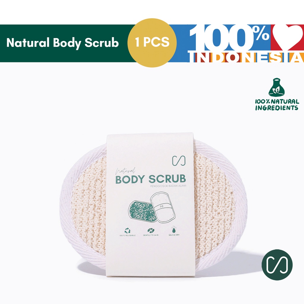 Sustaination Body Scrubber Natural Body Scrubber Sponge for Bathing ...