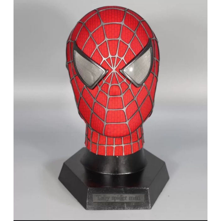 tobey spiderman raimi spiderman mask black suit symbiote | Shopee Malaysia