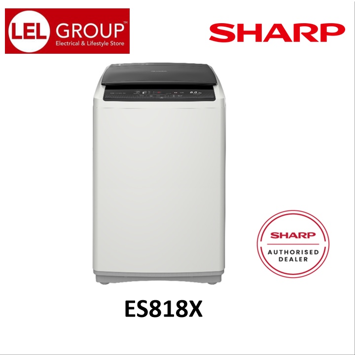 SHARP 8.0KG TOP LOAD WASHING MACHINE ES818X | Shopee Malaysia
