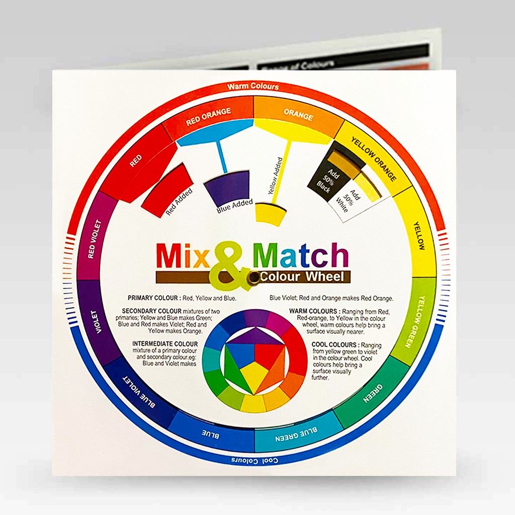Mix & Match Colour Wheel | Basic Educational Design Color Guide ...