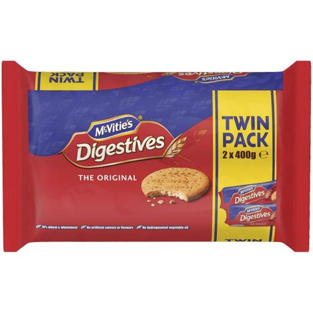 🇬🇧 Mcvitie's Digestives biscuit original twin pack ( 2 x 400g) | Shopee ...