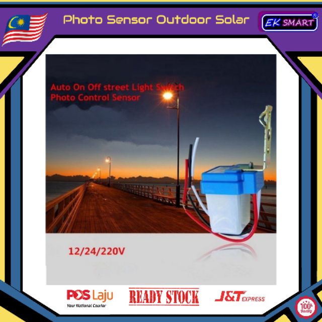 [READY STOCK] 12V DC & 240V AC 10A SOLAR AUTOMATIC DAY OFF NIGHT ON ...