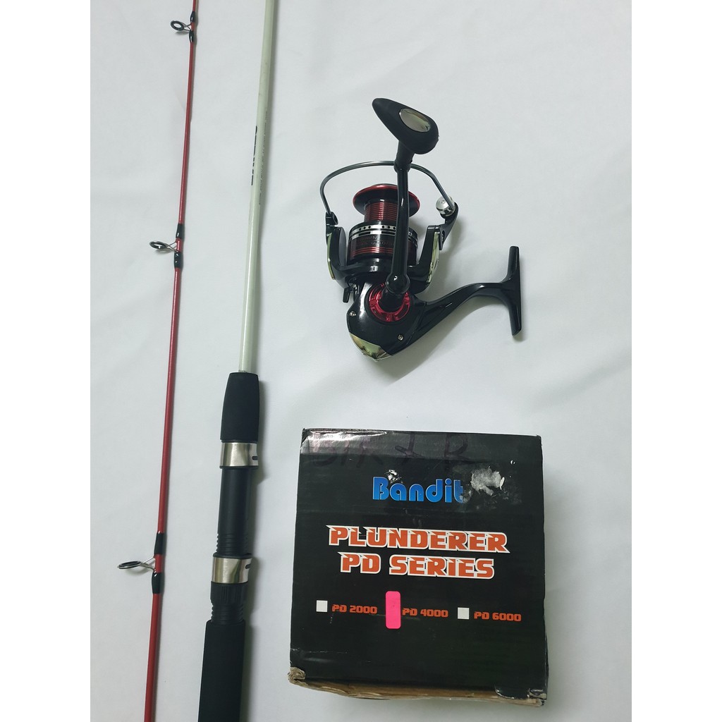 BANDIT STRIKE 10-15LB MEDIUM ROD 5.5FT(562)+BANDIT PLUNDERER PD2000 ...
