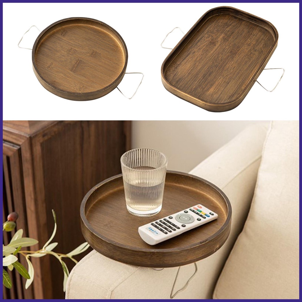 Couch Arm Tray TV Table And Side Tables For Small Spaces Couch Arm Tray ...