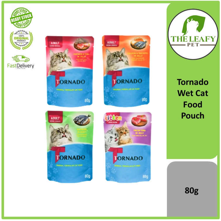 Tornado Wet Cat Food Pouch - 80g ( Loose Pack ) | Shopee Malaysia