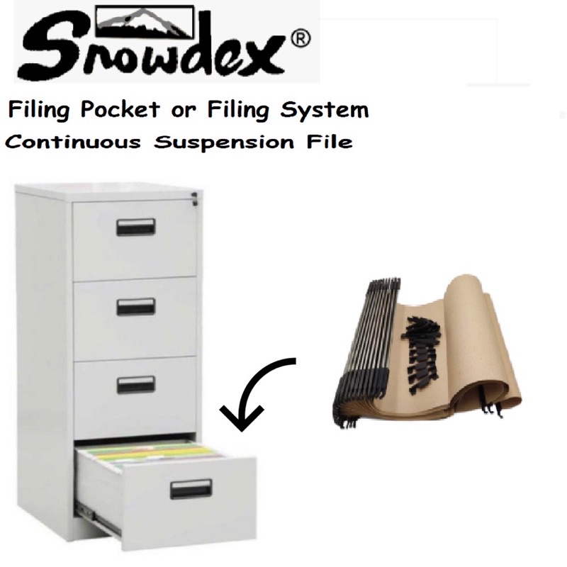 Snowdex Filling Filing Systems Continuous Suspended Hanging File (50pcs ...
