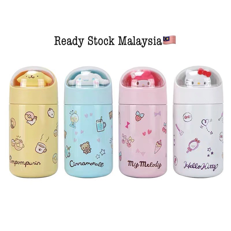 Ready stock Miniso Sanrio Cinnamoroll /Hello Kitty /Pompompurin / Melody Vacuum flask Thermos ...
