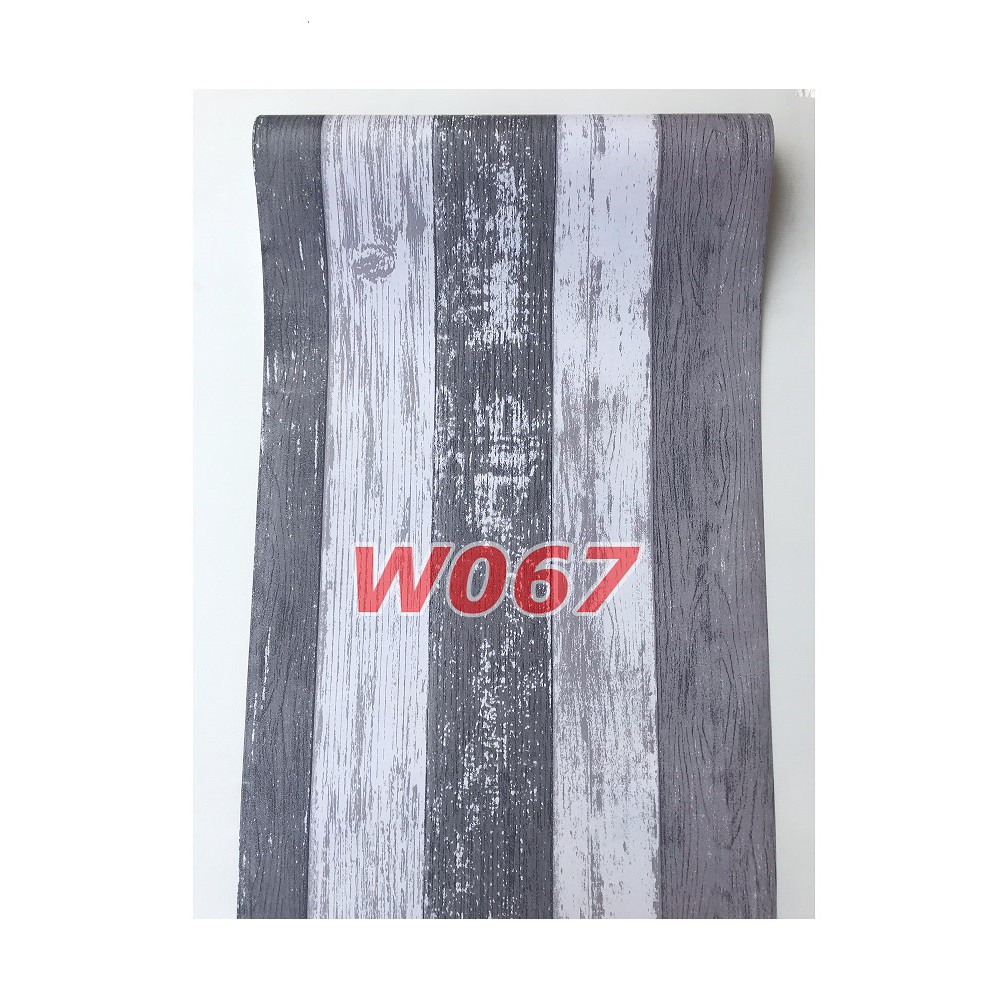 W067 Wallpaper Sticker Wood - Wallpaper Wall | Shopee Malaysia