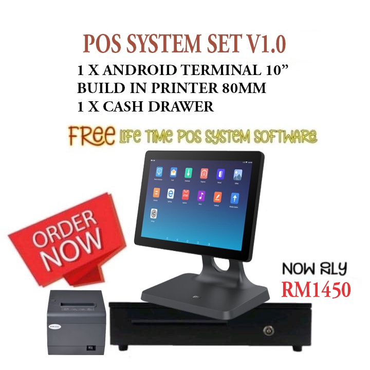 POS System Set 2 version 80mm Printer (Free Software) | Shopee Malaysia