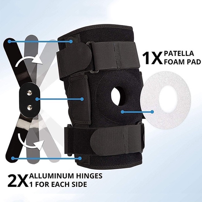 Plus Size 1Pcs Adjustable Exercise Knee Guard Patella Knee Strap Brace ...