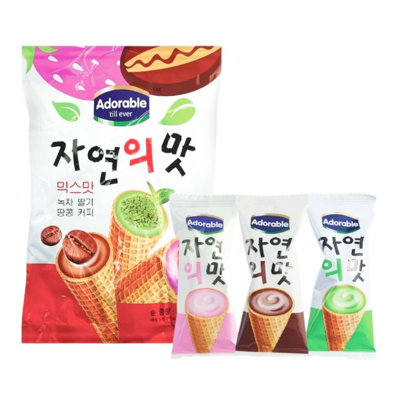 Korean Popsicle Cone Wafer Cake Adorable till ever Large Package 300g ...
