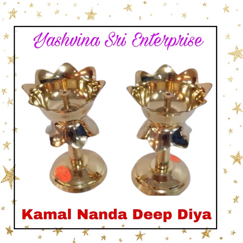 Brass Kamal Nanda Deep Diya Oil Lamp Per Piece | Shopee Malaysia