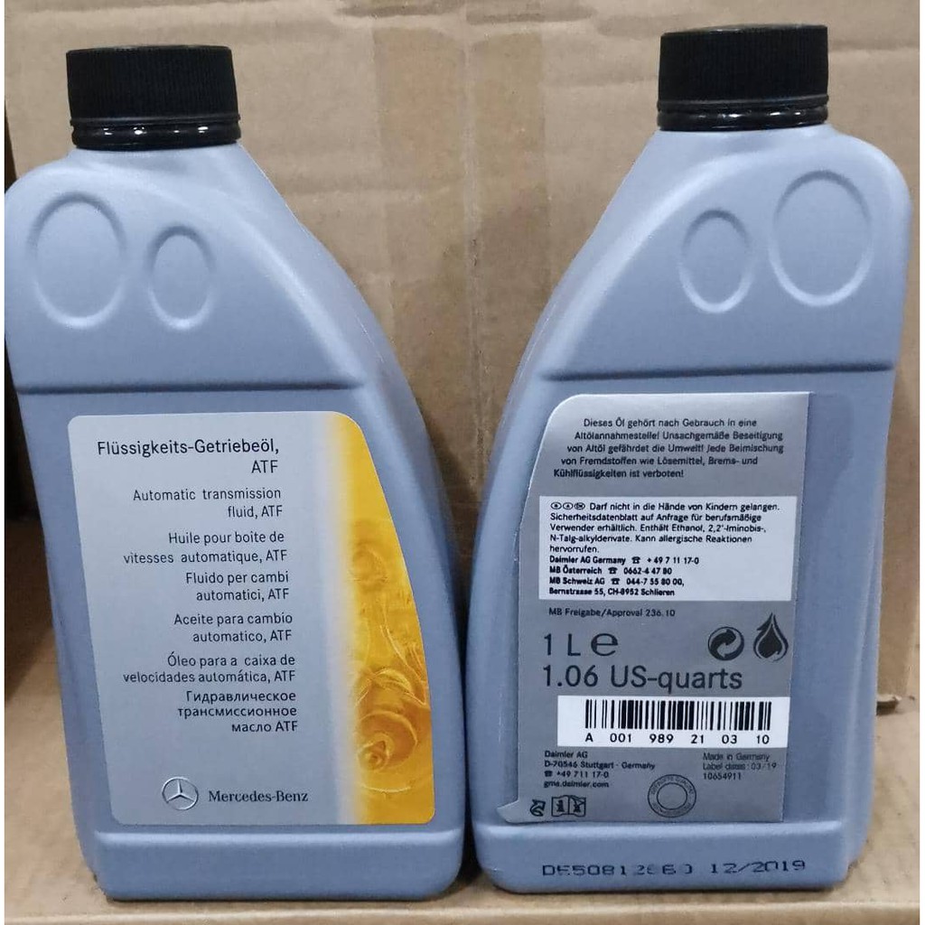 Mercedes Benz ATF A001 989 21 03 10 (1 liter) | Shopee Malaysia