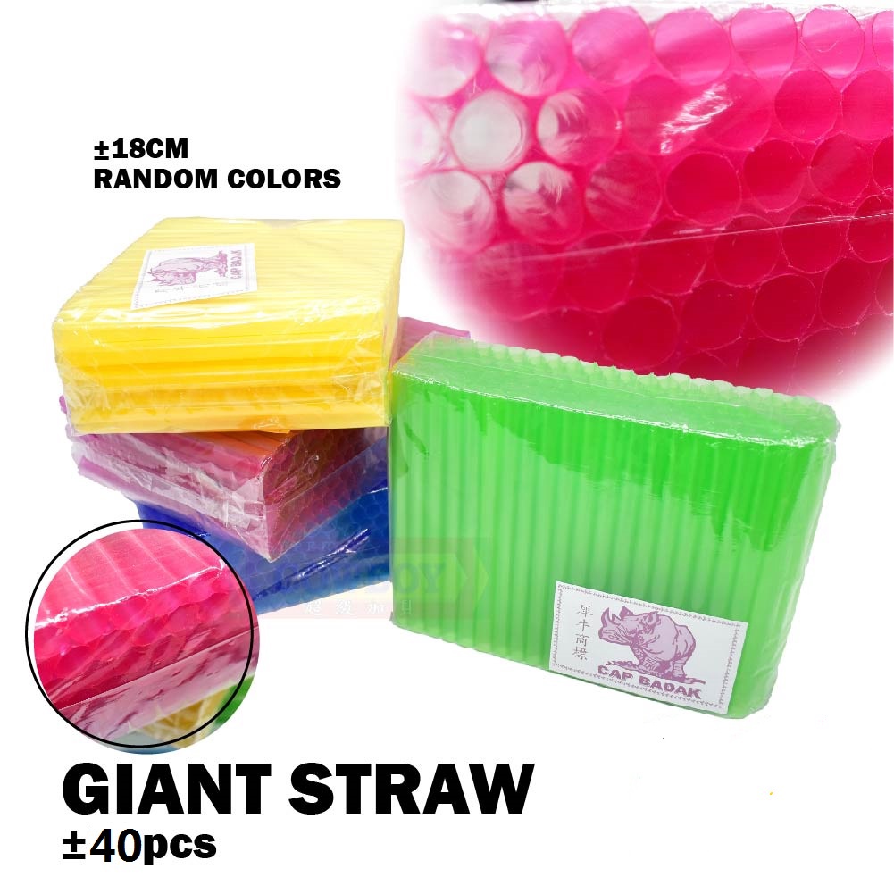 Giant Straw / Straw Besar Bubble Milk Tea ice blended 40pcs+- /pck ...