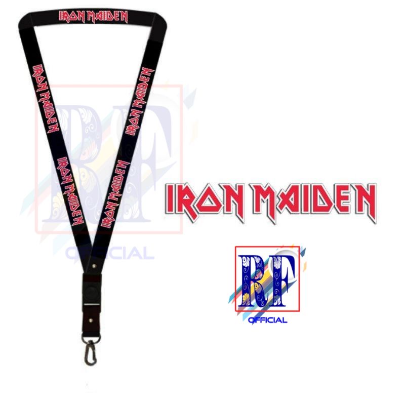 GANTUNGAN IRON MAIDEN key chain Metal music Rock Heavy Metal lanyard ...