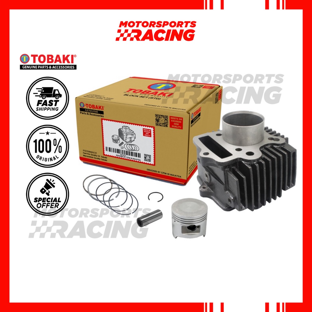 [ READYSTOCK MY ] FZ150I 57MM👈 TOBAKI RACING BLOCK,FORGED/DOME PISTON,RING (KIT SET) BLOK YAMAHA ...