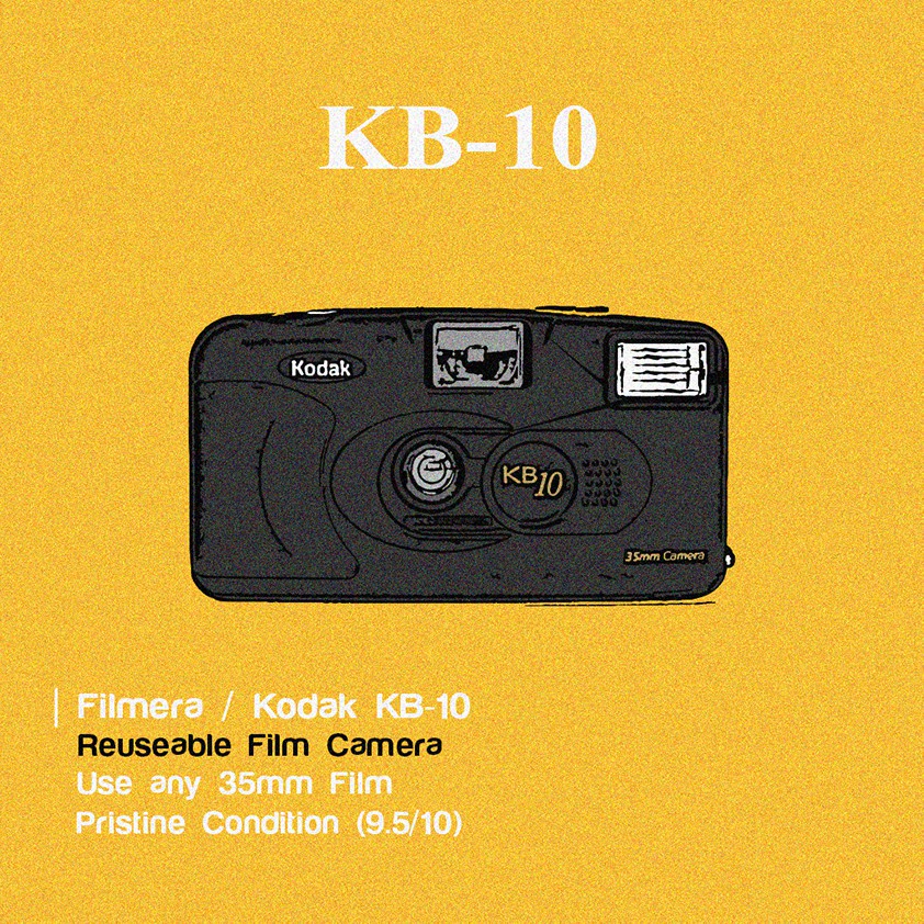 Kodak KB-10 Reusable / Non disposable Film Camera Pristine Condition ...