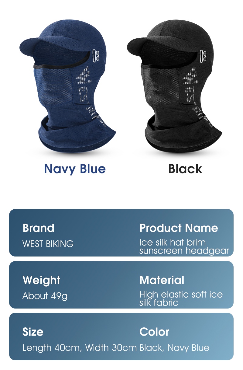 WEST BIKING Topeng Muka Balaclava Full Face Mask Sun Protection ...