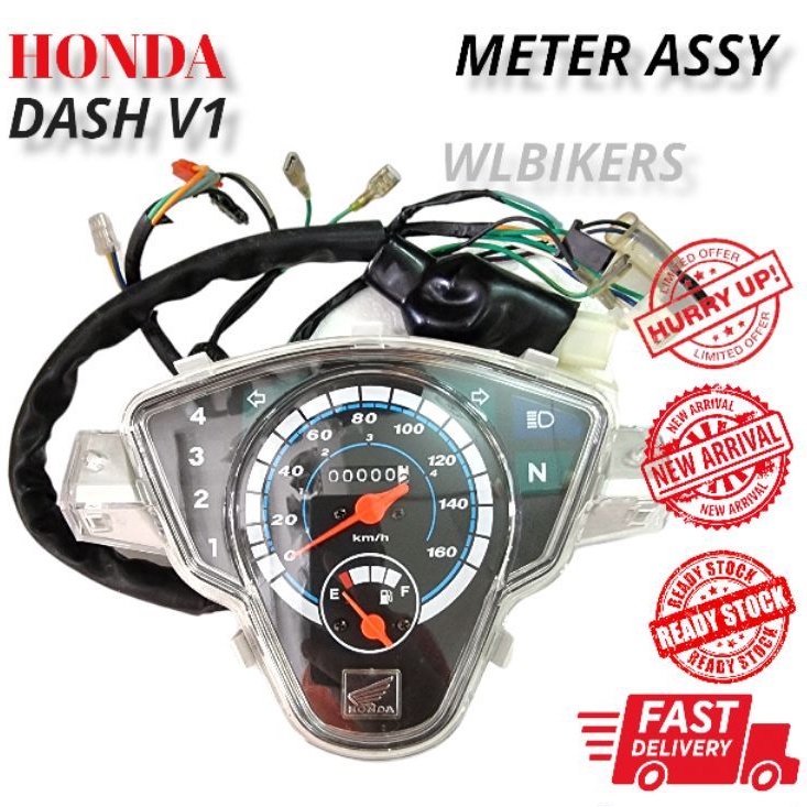 HONDA WAVE DASH V1 DASH 110 OLD METER ASSY SPEEDOMETER -HOT ITEM ...